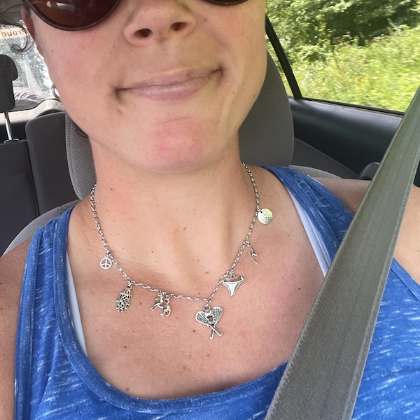 NECKLACE, Linked Charm Necklace,design Your Own, Choose Your Charms ...