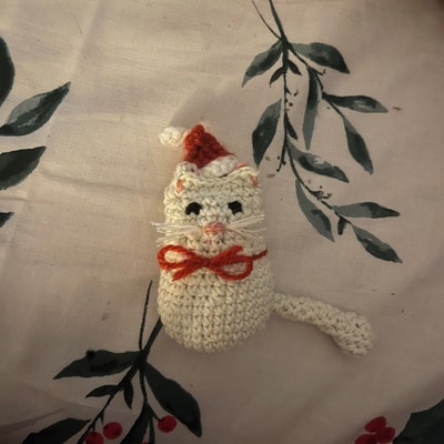 Crochet Cat Pattern // Christmas Ornament Pattern // Amigurumi Cat ...