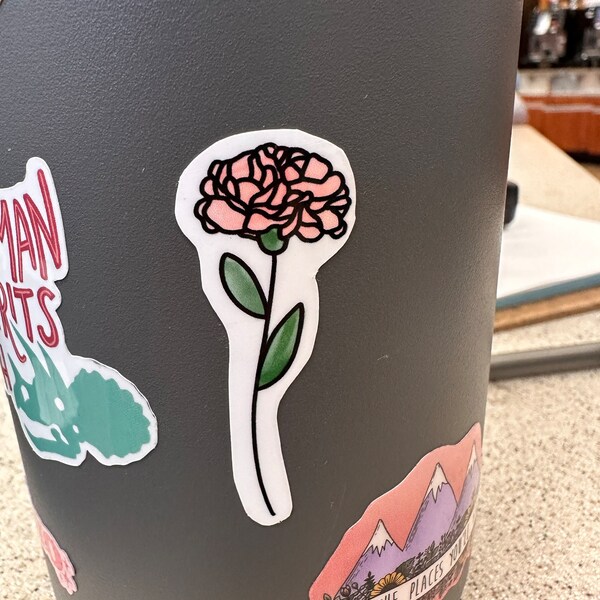 Birth Flower Sticker, Waterproof and Durable, Birth Month Stickers - Etsy