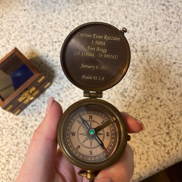Army Gift, Engraved Army Compass, Personalized Army Compass, Army ...