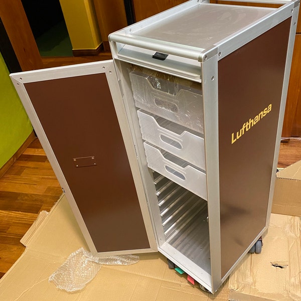 Lufthansa/original Airplane Trolley/home Bar/ Galley Cart - Etsy