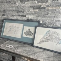 Welsh 3000ers. Illustration Detailing the Entire Route Over Snowdon ...