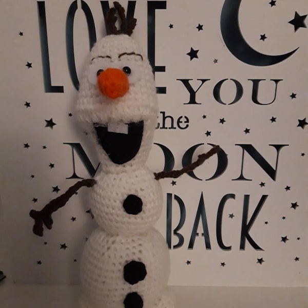 Olaf Crochet Pattern, Amigurumi Toy Pattern, Olaf Frozen Crochet ...