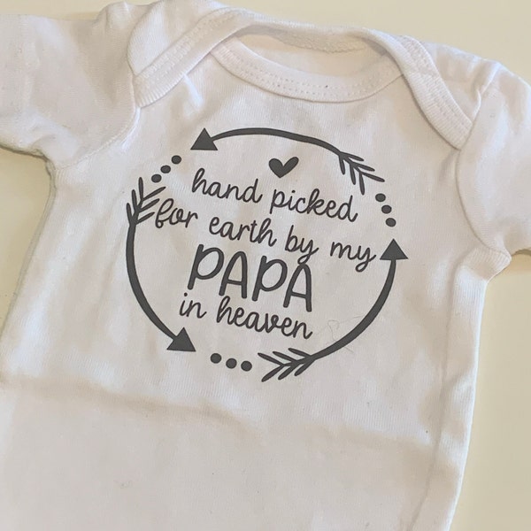 Hand Picked for Earth by My Papa in Heaven SVG, Newborn Svg, Dxf, Png ...