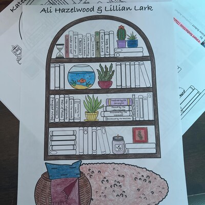 Bookshelf Bookmark, Printable Bookmarks, Reading Tracker List, Reading ...