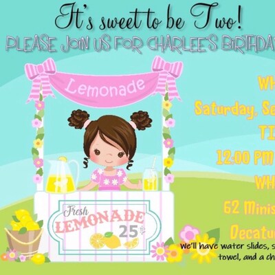 Lemonade Stand Clipart. Cute Spring Summer Birthday Graphics Lemons ...
