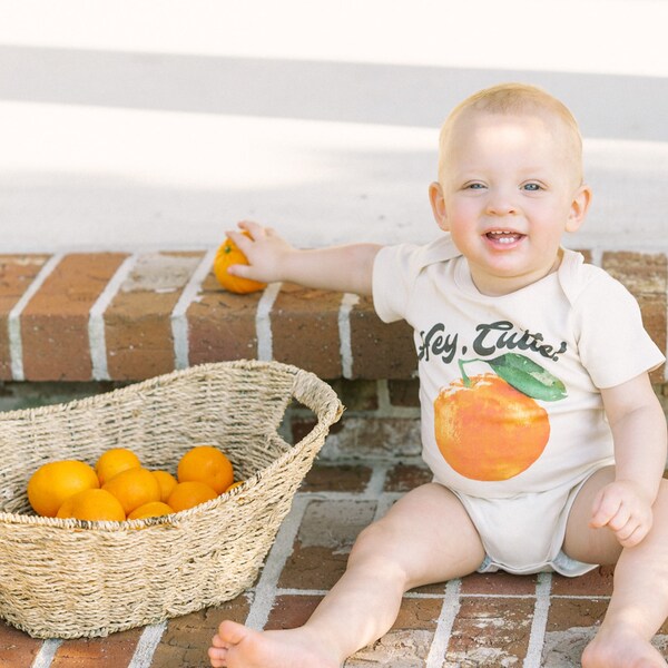 Hey Cutie, Orange, Oranges, Fruit, Funny, Baby, Boy, Girl, Infant ...