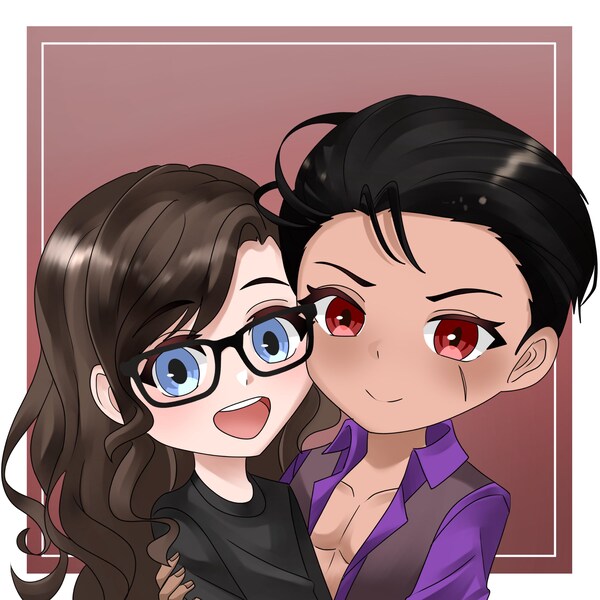 CUSTOM PFP PFP Chibi Social Media Profile Picture Art for Twitch ...