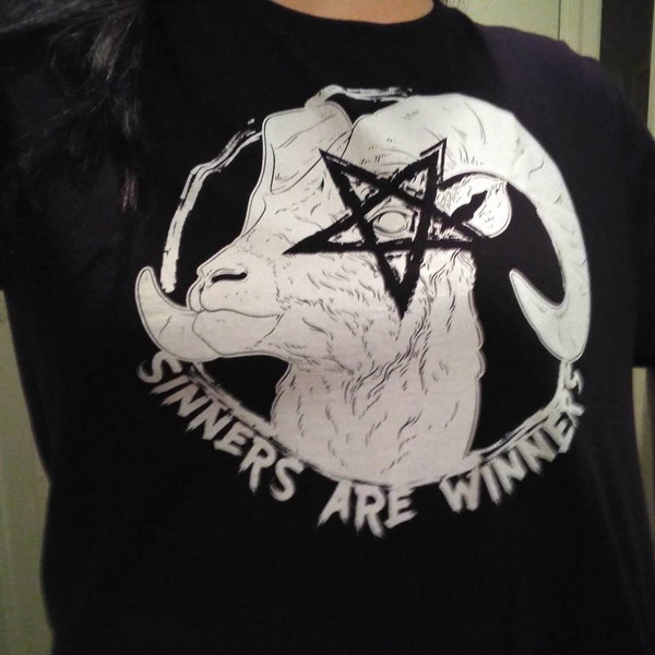 Sinners Are Winners Shirt | Black Metal & Death Metal T-shirt | Pagan ...