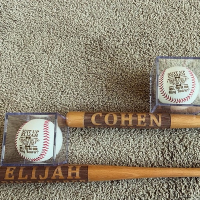 Personalized Suit up Baseball or Bat Ring Bearer Gift Proposal Gift ...