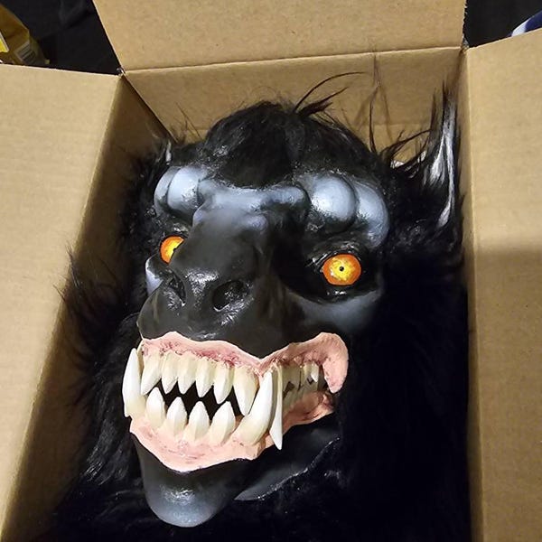 Moving Jaw Monster Mask - Fanged Horror - Etsy
