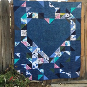 Quilt Pattern PDF //poppies and Lupine Mini Quilt Pattern // Art Quilt ...