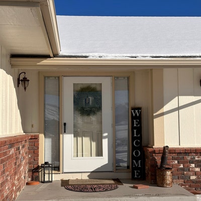 Modern Farmhouse Welcome Sign, Welcome Sign, Porch Sign - Etsy