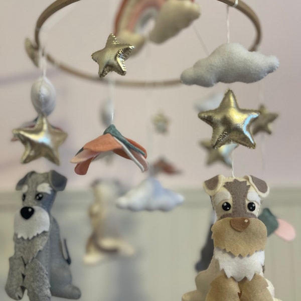 Custom Puppy Mobile Baby, French Bulldog Crib Mobile, Dog Nursery ...
