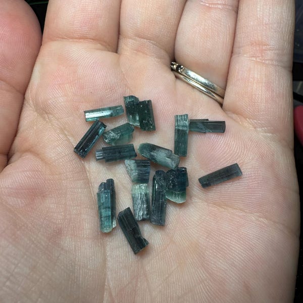 Beautiful Indicolite Cluster Shape Catseye Crystal - Etsy