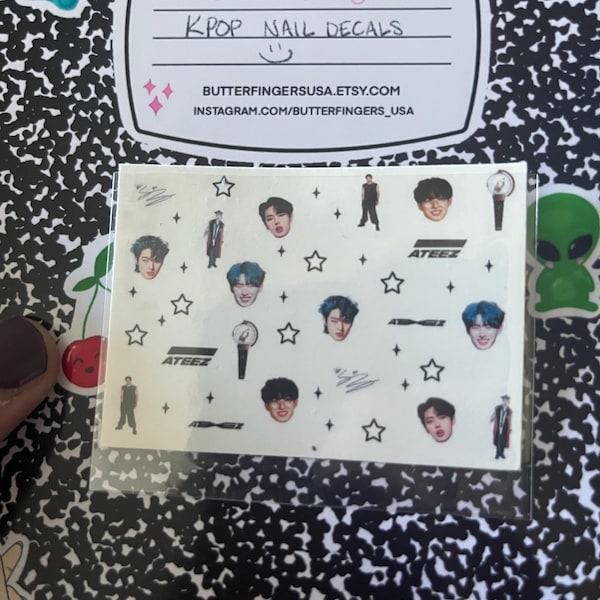 Stray Kids SKZOO Version 2| Stray Kids Waterslide Nail Decals| SKZ Nail ...
