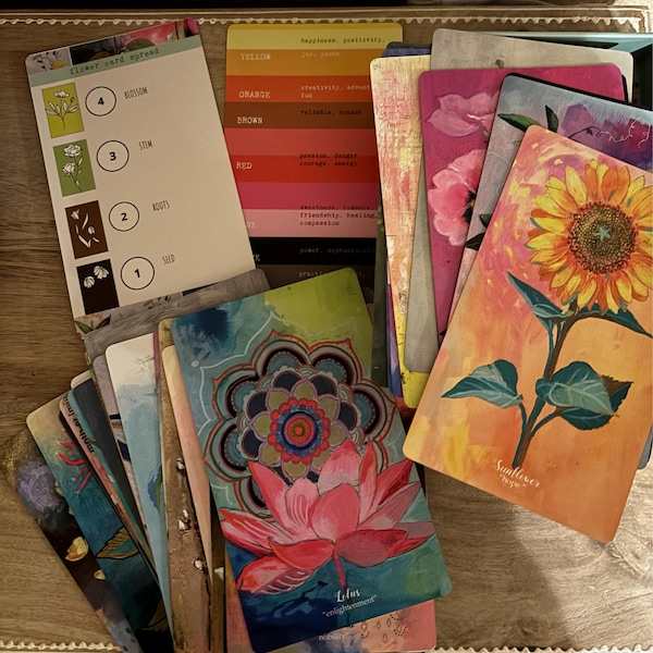 Flower Medicine Oracle Deck - Luxe Gift Set - Etsy