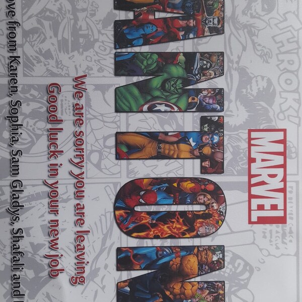 Personalized Avengers Marvel Name Word Art - Custom Digital Download ...