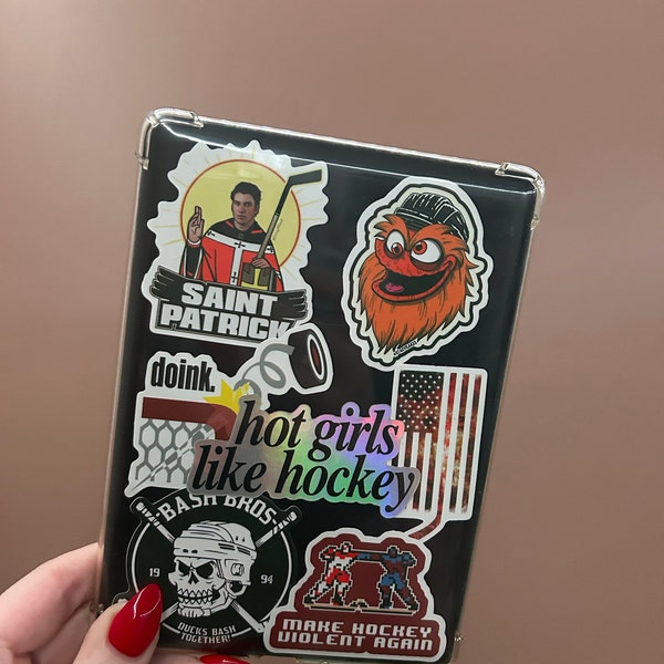Hot Girls Like Hockey | Holographic Hockey Sticker | NHL Sticker - Etsy