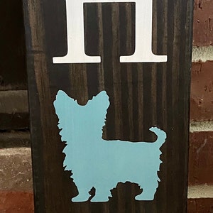 Yorkie Sign Yorkshire Terrier Home Sign Toy Dog Sign Rustic Dog Home ...