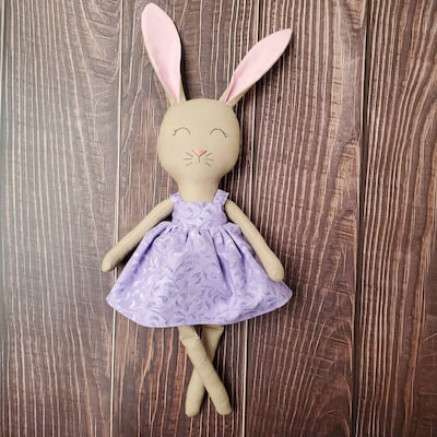Bunny Doll PDF Sewing Pattern for Doll Rabbit 1434cm DIY Ready to Print ...