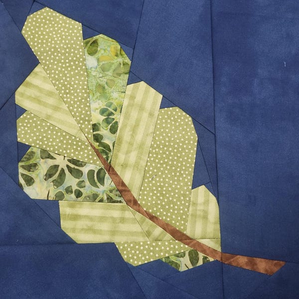 Beach Umbrella Quilt Block - Foundation Paper Pieced Digital Pattern - Etsy