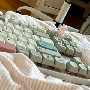 173pcs Cute White Black & Orange Keycaps Set for Mechanical Keyboard ...