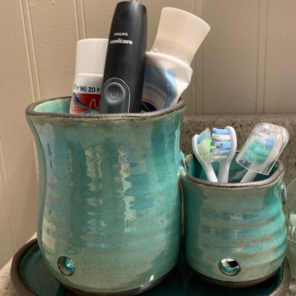 Electric Toothbrush Container, Ceramic Toothbrushes Holder, Handmade ...