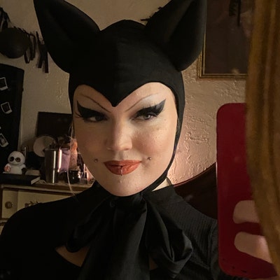 Bat Hood Cat Hood Vintage Bat Hood Bat Bonnet - Etsy