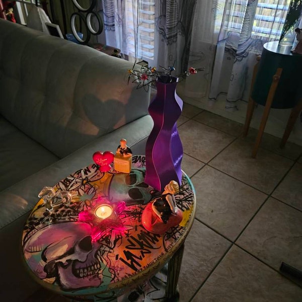 Table, Side Table, End Table, Nightstand, Furniture, Graffiti, Art ...