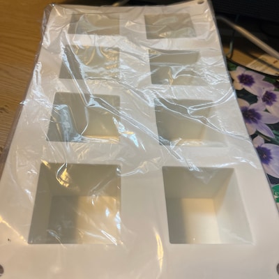 8 Cavities 2x2x2 Inch Cube Silicone Soap Mold Square Soap Mold Silicone ...