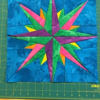 Compass Rose Quilt Block, Christmas Star, Instant Download, 12 8 & 6 ...