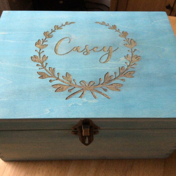 Personalised Birthday Keepsake Box - Birthday Wishes Memory Box ...