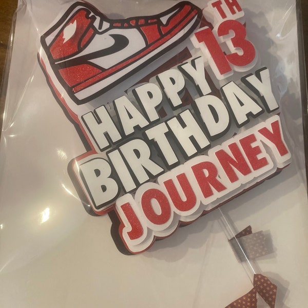 Jordan Inspired Cake Topper |sneaker Head | Customized Straws , Adult ...
