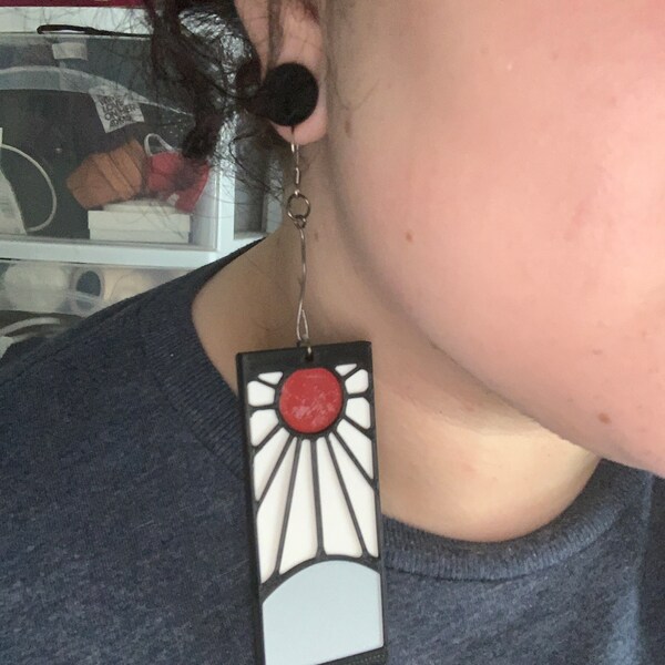 Hanafuda Micro Sized Stud Earrings | Anime Inspired Handcrafted Jewelry ...