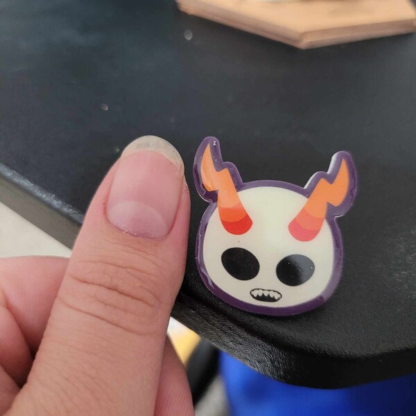 Homestuck Troll Skulls Glow Pins Matte Design - Etsy