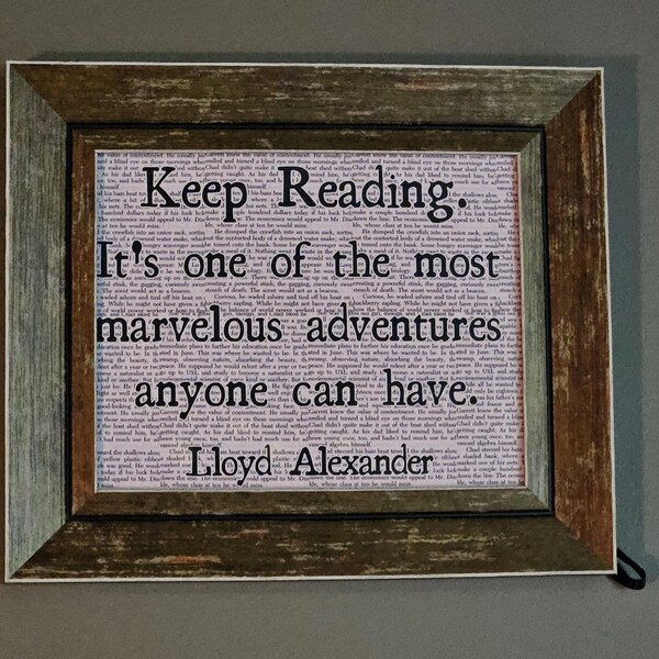 Art for Bookshelf Book Quote Wall Art Bookish Wall Art Book Themed Gift ...