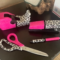 Leopard Office Desk Set - Etsy