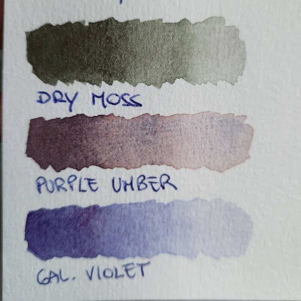 Sansui Watercolor Palette, 12 Handmade Watercolor, Muted, Granulated ...