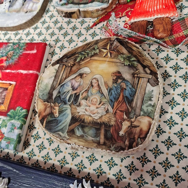 Nativity Rice Paper for Decoupage: Christian Christmas Collage - Etsy