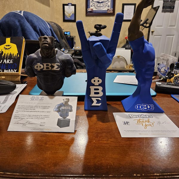 Phi Beta Sigma Colors Unique Handmade Black Greek Art Collectible - Etsy