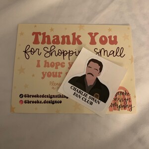 Twilight Charlie Swan Fan Club Die Cut Glossy Sticker, Die Cut Twilight ...