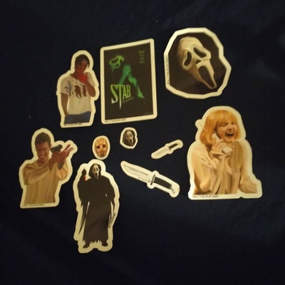 Horror Book Stack Vinyl Sticker Horror Book Stickers - Etsy