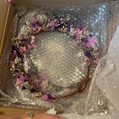 Flower Crown Rosebud Real Dried Flowers Dried Flower Crown - Etsy