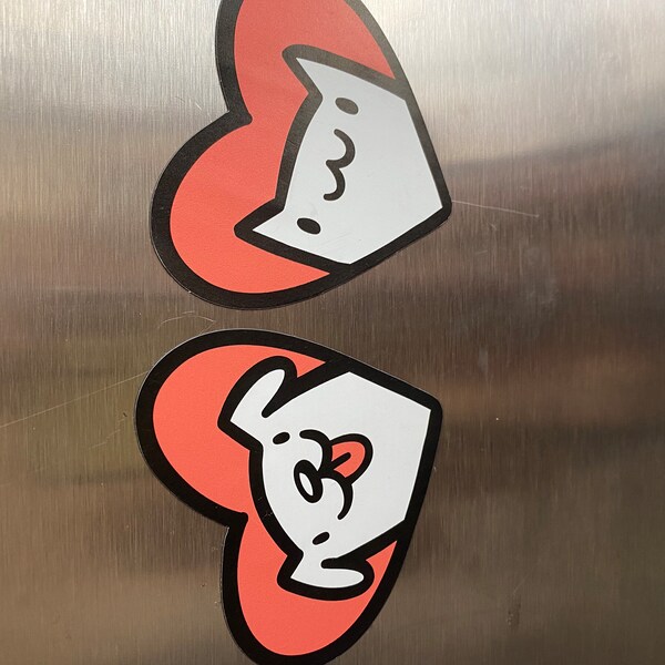 Cat Magnet | Heart Cats | Vinyl Magnet | Waterproof Car Magnet | Kawaii ...