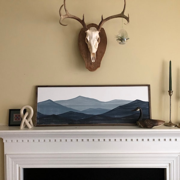 The Shorty | 3 FT Blue Ridge Mountain Wall Art | Wood Sign | Mountains ...