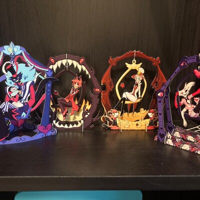 Asmodeus & Fizzarolli Helluva Boss Paper Craft Standee - Etsy