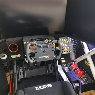 PC USB Button Box 28 Functions Back Lit Red With Neon Labels Sheet for ...