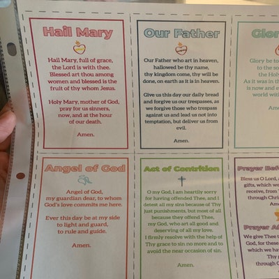 How to Pray the Rosary Catholic Kids Printable Prayer Packet Beginner ...