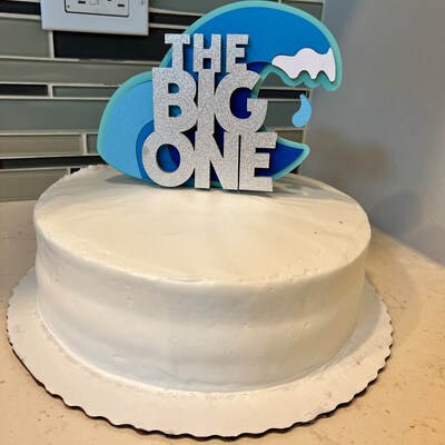 The Big One Cake Topper, Surfer Wave 1st Birthday, the Big One Party ...
